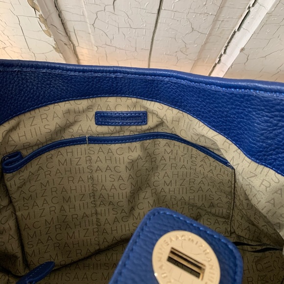 Isaac Mizrahi | Bags | Isaac Mizrahi Blue Leather Purse | Poshmark